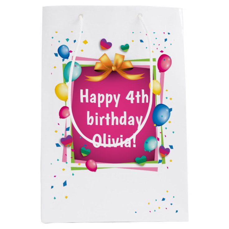 Personalized Birthday Bag | Zazzle