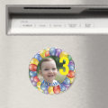 Personalized Birthday Circle Magnet | Zazzle