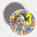 Personalized Birthday Circle Magnet | Zazzle