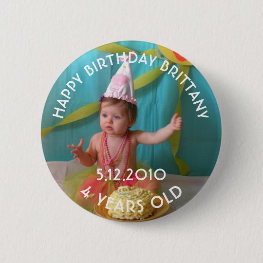 Personalized Birthday Girl Button | Zazzle.com