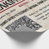 Personalized Birthday Headline News Wrapping Paper | Zazzle