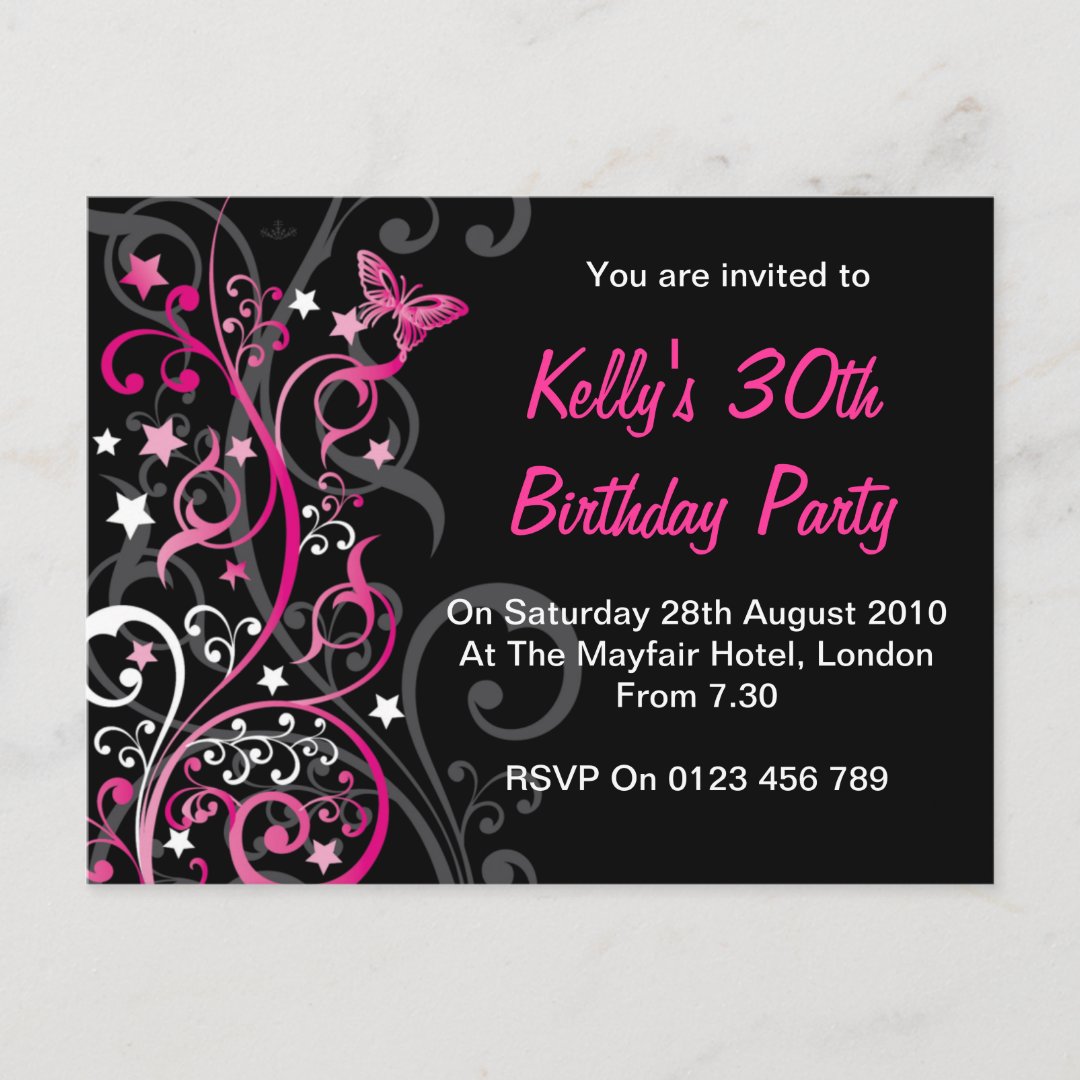 Personalized Birthday Invitations | Zazzle