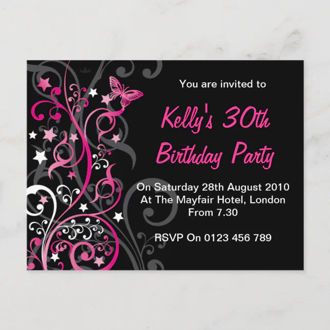 Personalized Birthday Invitations | Zazzle