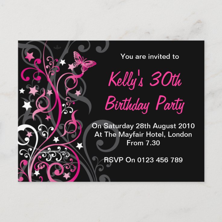 Personalized Birthday Invitations | Zazzle