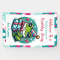 Personalized Birthday Party Frog Themed Welcome Banner | Zazzle