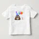 Personalized Birthday Poop Emoji Toddler T-Shirt | Zazzle