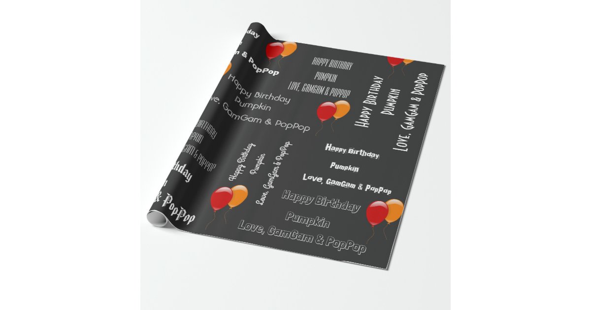 Personalized Birthday Wrapping Paper | Zazzle