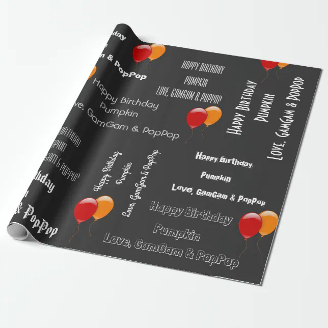 Personalized Birthday Wrapping Paper | Zazzle