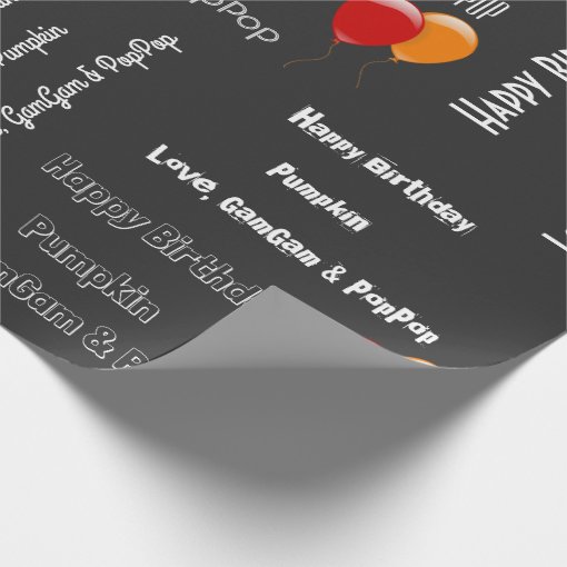 Personalized Birthday Wrapping Paper | Zazzle