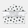 Personalized Black Paw Prints Pet Hotel Sign | Zazzle
