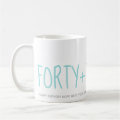Personalized Blue 40 Fabulous 40th Birthday Gift Coffee Mug | Zazzle