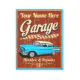 Personalized Blue 57 Chevy Garage Metal Print | Zazzle