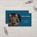 Personalized Blue Business Card For Cattery | Zazzle