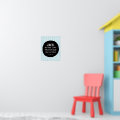 Personalized blue chevron birth poster print | Zazzle