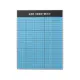Personalized Blue Large Graph Paper Notepad | Zazzle