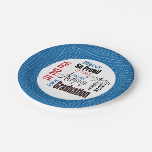 Personalized Blue Medical Professional Graduation Paper Plates | Zazzle