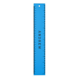 Personalized Blue Ruler | Zazzle