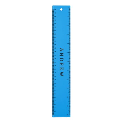 Personalized Blue Ruler | Zazzle