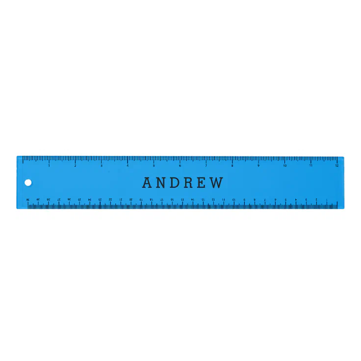 Personalized Blue Ruler | Zazzle