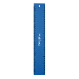 Personalized Blue Ruler | Zazzle