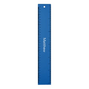 Personalized Blue Ruler | Zazzle