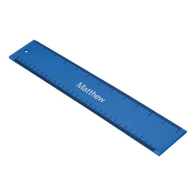 Personalized Blue Ruler | Zazzle