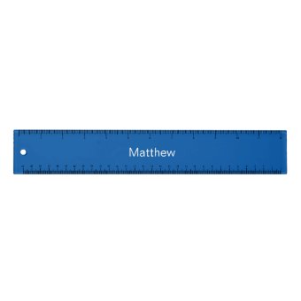 Personalized Blue Ruler | Zazzle