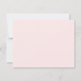 Personalized Blush Pink Feminine Watercolor Floral Note Card | Zazzle