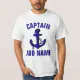 Personalized boat captain name anchor Tee | Zazzle