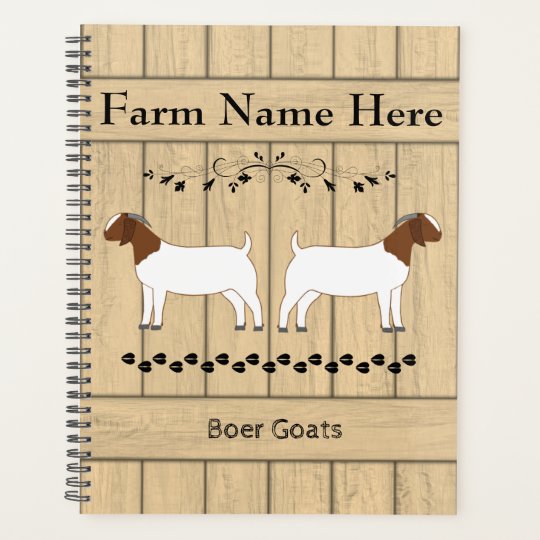 Personalized Boer Goat Farm Planner | Zazzle.com