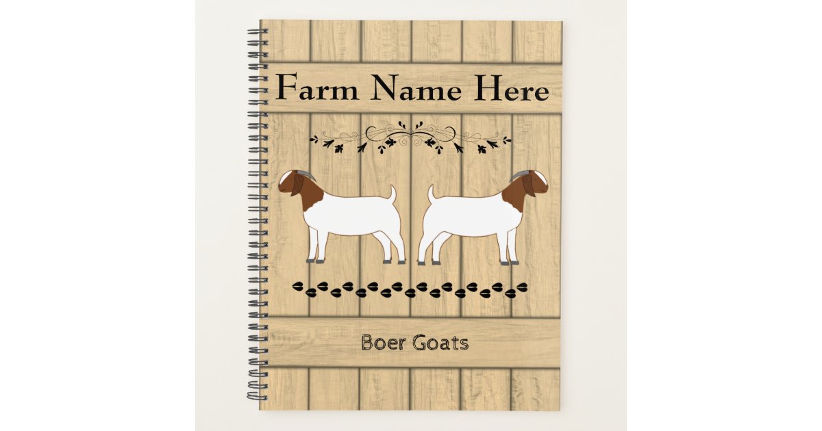 Personalized Boer Goat Farm Planner | Zazzle