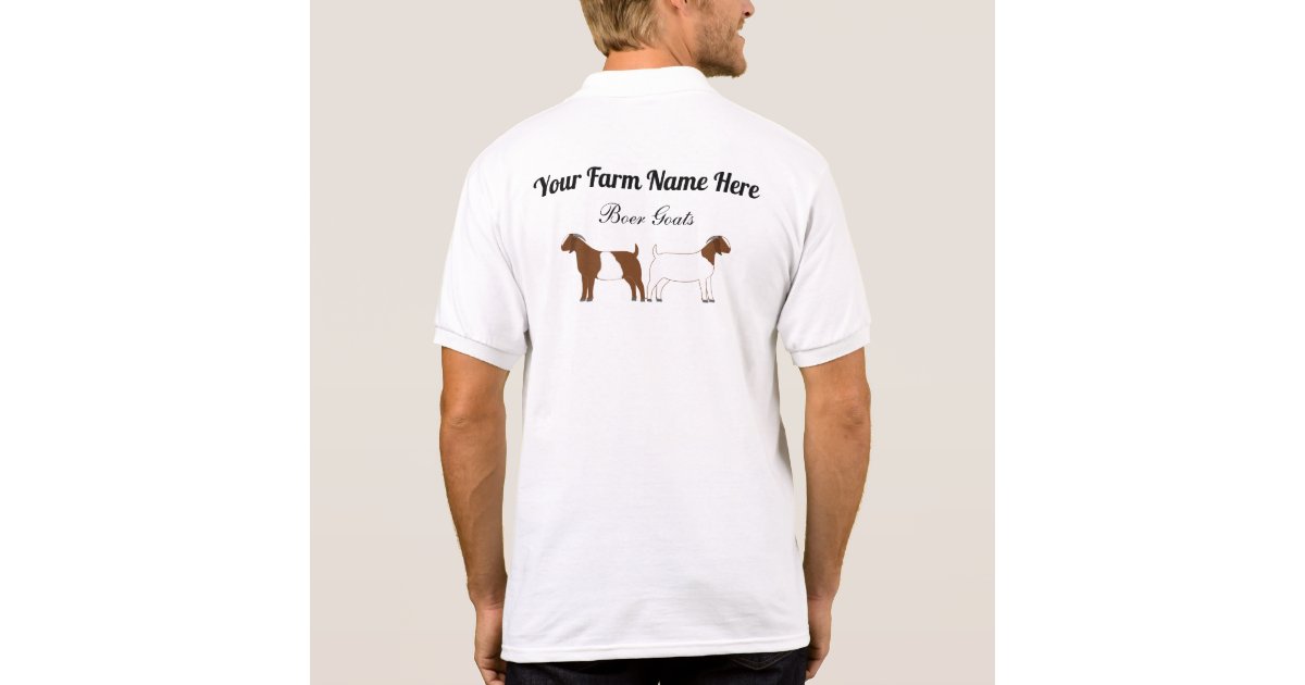 Personalized Boer Goat Polo Shirt | Zazzle