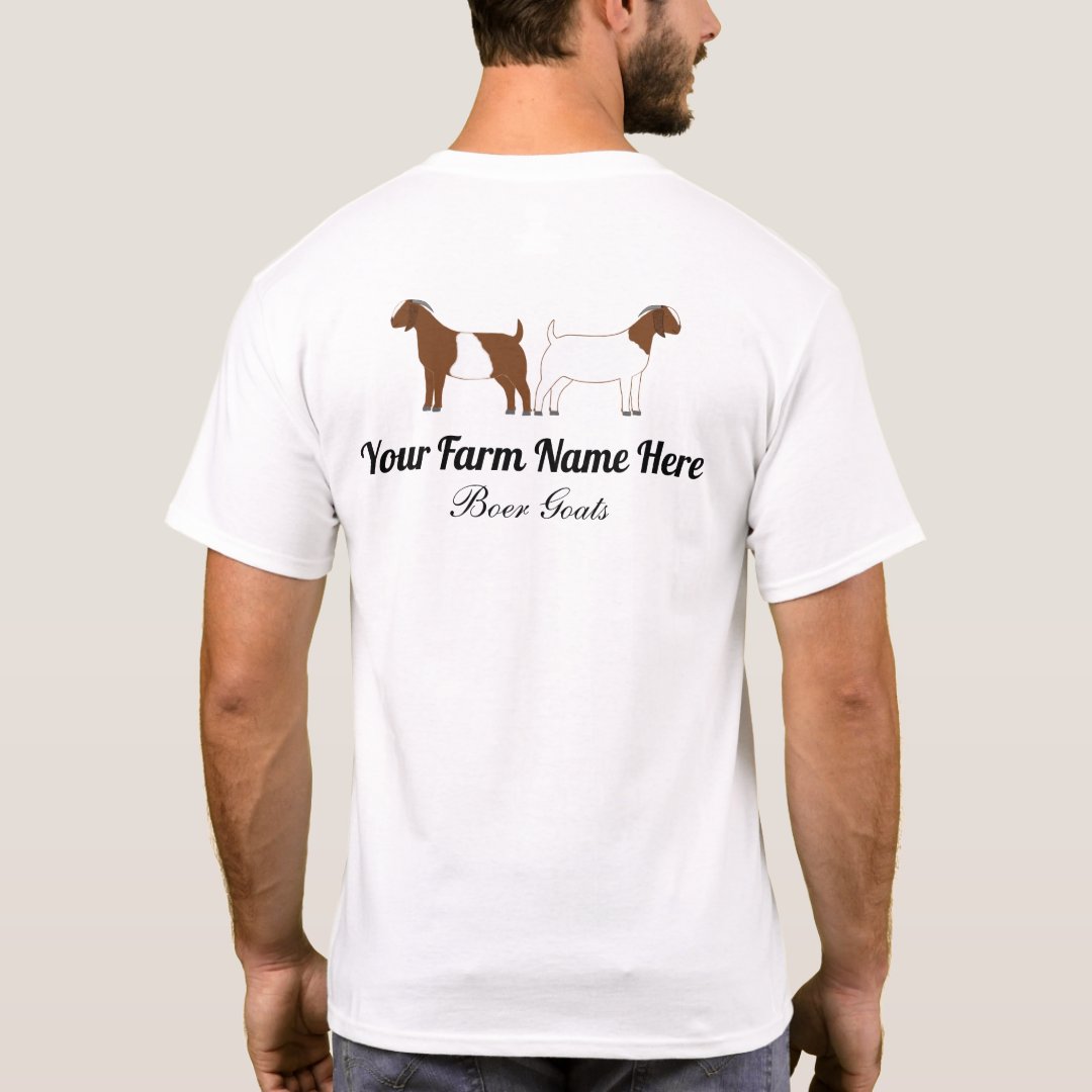 Personalized Boer Goat T-Shirt | Zazzle