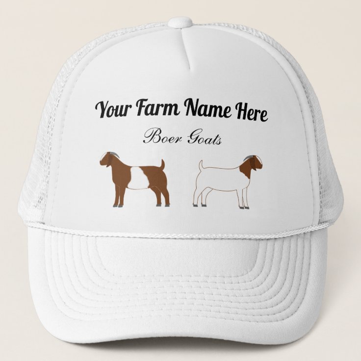 Personalized Boer Goats Trucker Hat | Zazzle