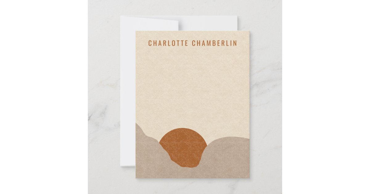 Personalized Boho Note Cards | Zazzle