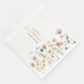 Personalized Boho Wildflower Baby Shower Paper Dinner Napkins | Zazzle