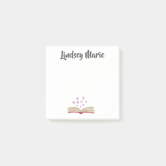 PERSONALIZED BOOK Post-it notes | Zazzle.com