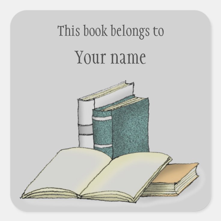 Personalized Bookplate Sticker | Zazzle