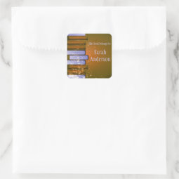 Personalized Bookplate Sticker | Zazzle