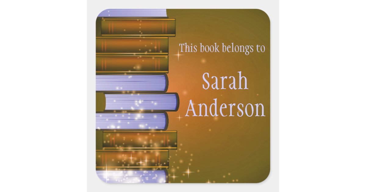 Personalized Bookplate Sticker | Zazzle
