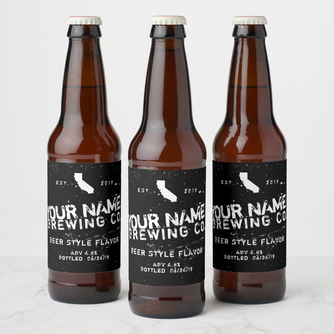 Personalized bottle Label Stickers | Zazzle
