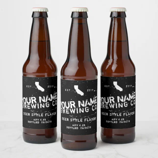 Personalized bottle Label Stickers | Zazzle