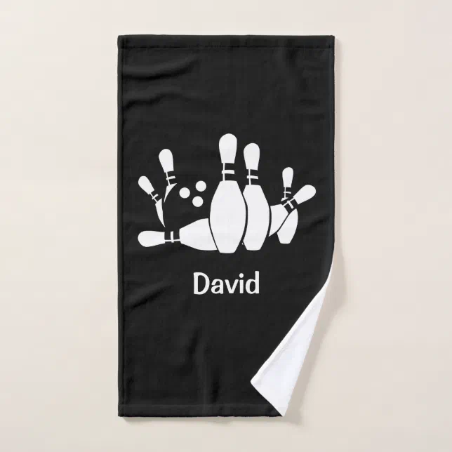 Personalized Bowling Hand Towel | Zazzle
