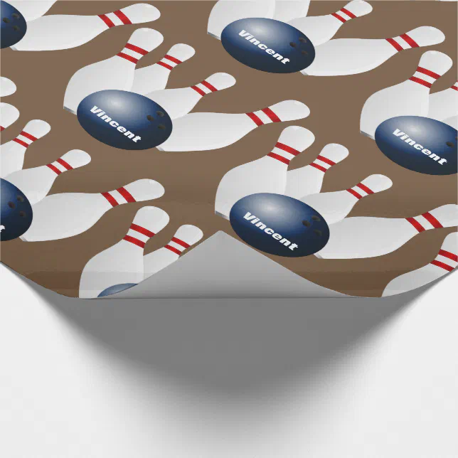Personalized Bowling Wrapping Paper | Zazzle