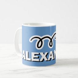 Personalized boys mug with customizable kids name | Zazzle