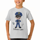 Personalized Boys Police Officer Law Enforcment T-Shirt | Zazzle