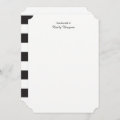 Personalized Bracket Edge Note Cards Stripes | Zazzle