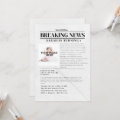 Personalized Breaking News: Kid Birthday Party Invitation | Zazzle