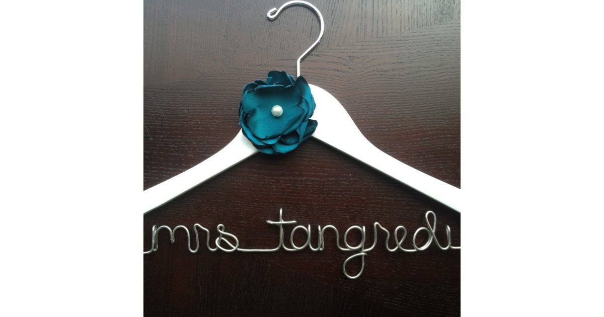 Personalized Bridal Name Hanger | Zazzle