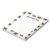 Personalized Brown Bear Kids Notepad | Zazzle